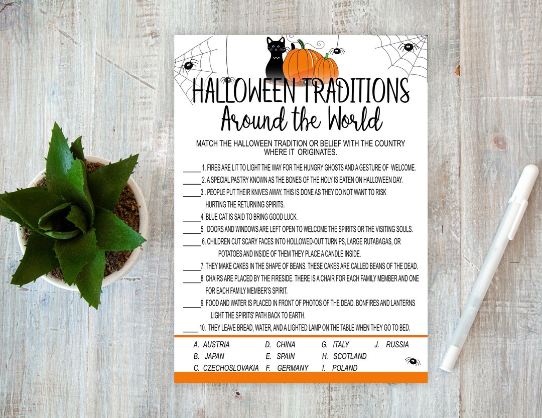 Halloween Traditions Around the World, Halloween Party Game, Halloween ...