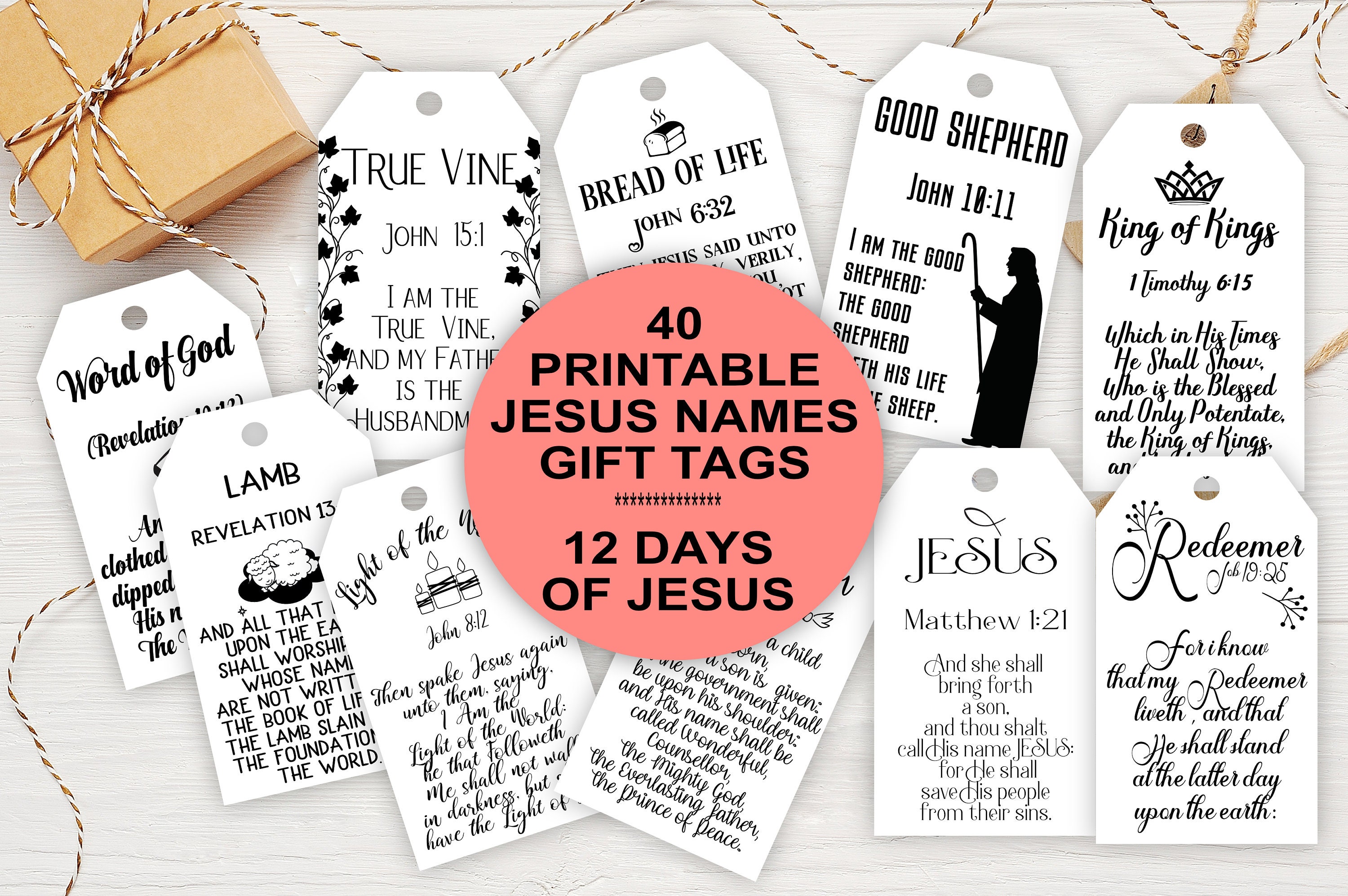 Christian Name Tags Printable