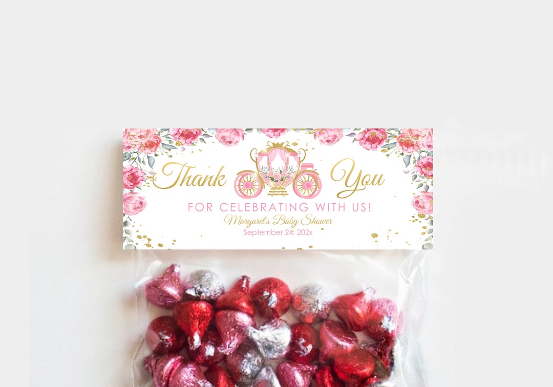 Editable Princess Treat Bag Topper Baby Shower Birthday Party Treat Bag ...