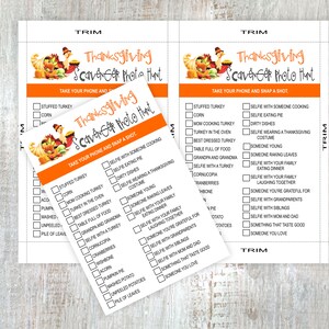 Thanksgiving Scavenger Photo Hunt Game, Thanksgiving Scavenger Hunt ...