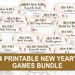 New Years Eve Party Games Bundle Set Pack New Years Eve Game Kids ...