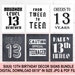 13th Birthday Signs, Decor, Bundle, Birthday Party Decorations, 13th ...