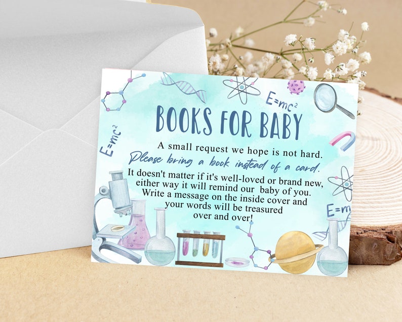 Editable Science Baby Shower Invitation Set Little Einstein - Etsy