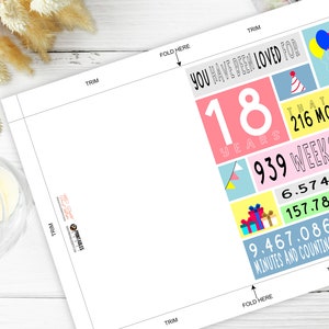 18th Birthday Printable Card, 18th Birthday Card, Greeting Card ...