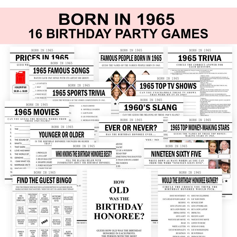 1965 Birthday - Etsy