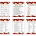 Bridal Shower Games, Bundle Pack, Red Rose Theme, Red Rose Bridal ...
