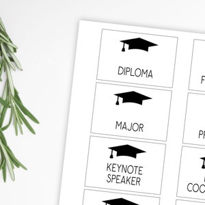 Printable Graduation Charades Game: 128 Cards (digital Download) - Etsy