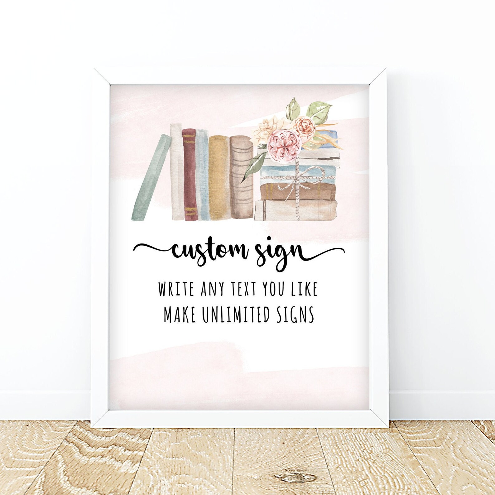 Editable Storybook Custom Sign PRINTABLE Books Baby Shower - Etsy