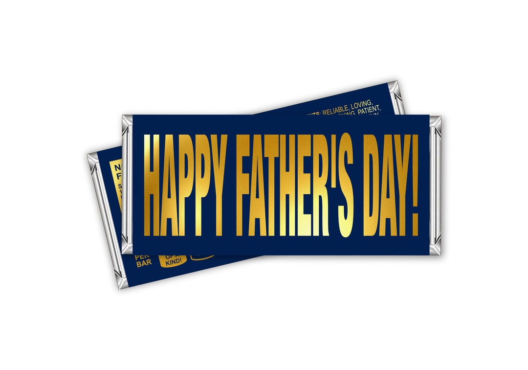 Father's Day Candy Bar Wrapper, Happy Father's Day, Chocolate Bar ...