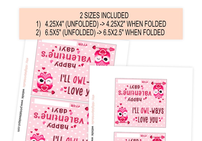 Valentine Treat Bag Toppers, Valentines Treat Card Topper, PRINTABLE ...