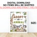Adopt an Animal Sign Table Decor Birthday Party Sign Baby Shower ...