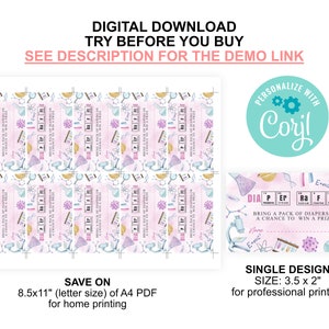 Editable Science Baby Shower Invitation Template Set Little Scientist ...