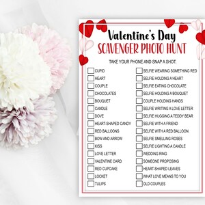 Valentine's Day Scavenger Photo Hunt, Scavenger Hunt, Valentine's Day ...