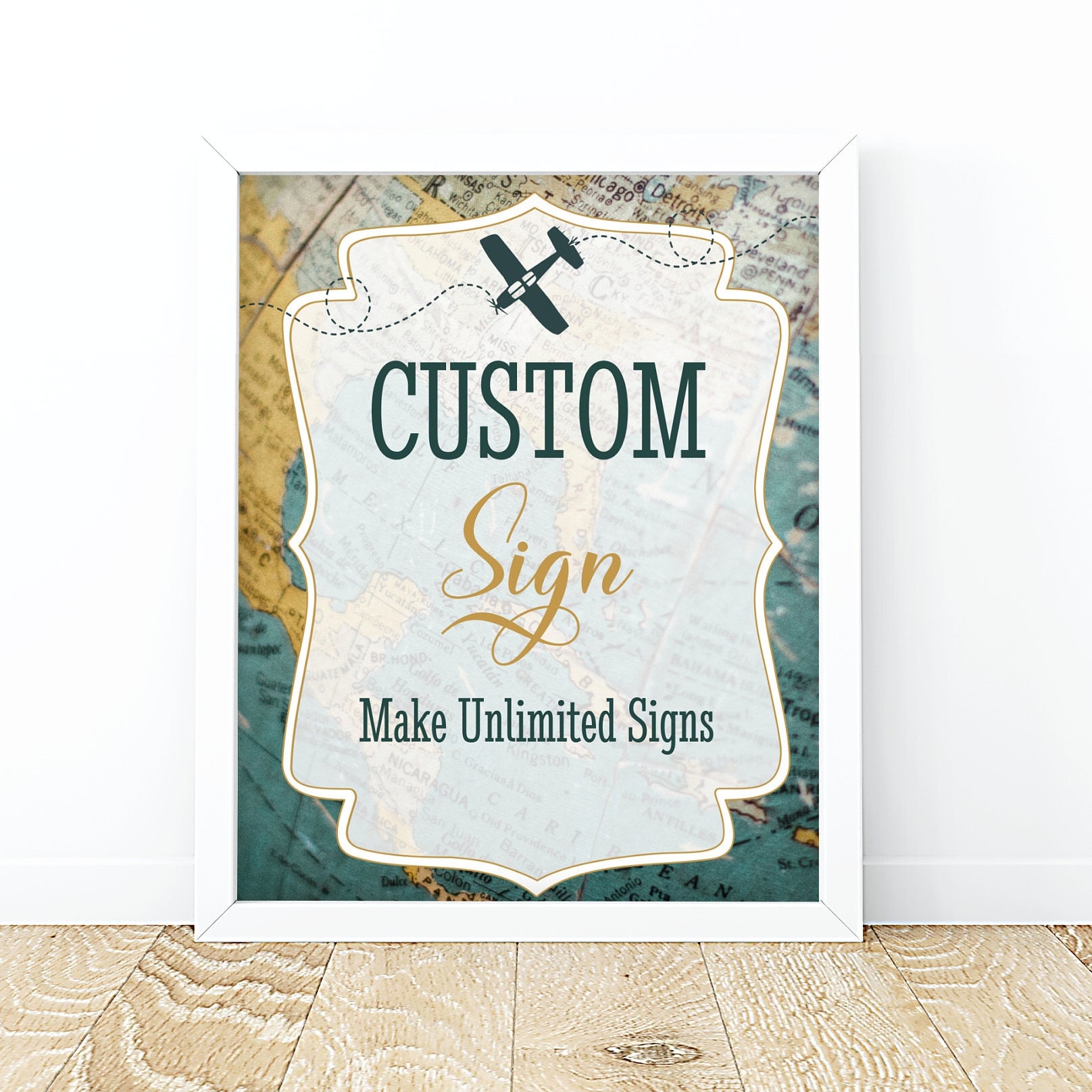 Editable Travel Custom Sign PRINTABLE Travel Theme Baby Shower - Etsy