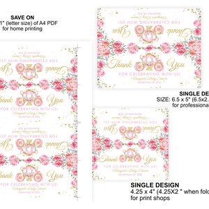 Editable Princess Treat Bag Topper Baby Shower Birthday Party Treat Bag ...