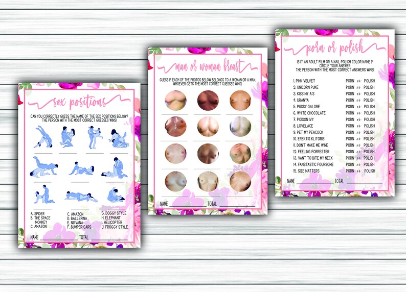 Stag Night Bachelor Party Games Pack Naughty Party Games - Etsy