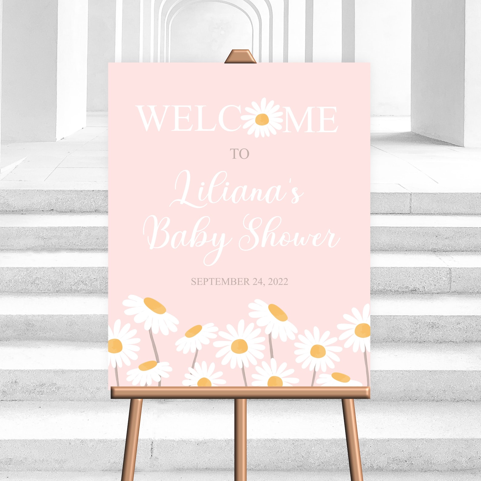 Editable Daisy Welcome Sign Party Daisy Boho Cute Baby Shower - Etsy