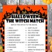 Halloween the Witch Game, Witch Matching Game, Match the Witch ...