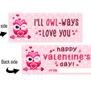 Valentine Treat Bag Toppers, Valentines Treat Card Topper, PRINTABLE ...