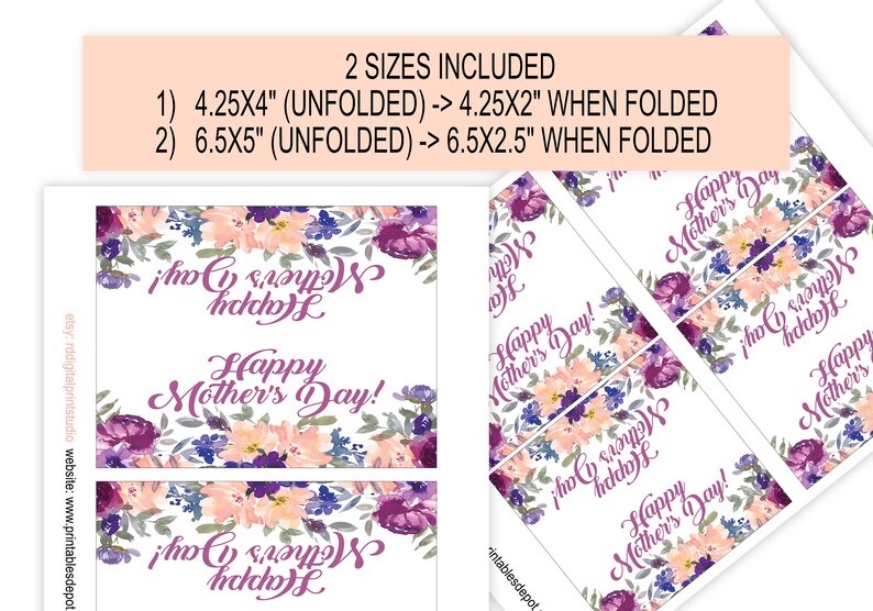 Mother's Day Treat Bag Topper PRINTABLE Classroom Favor - Etsy