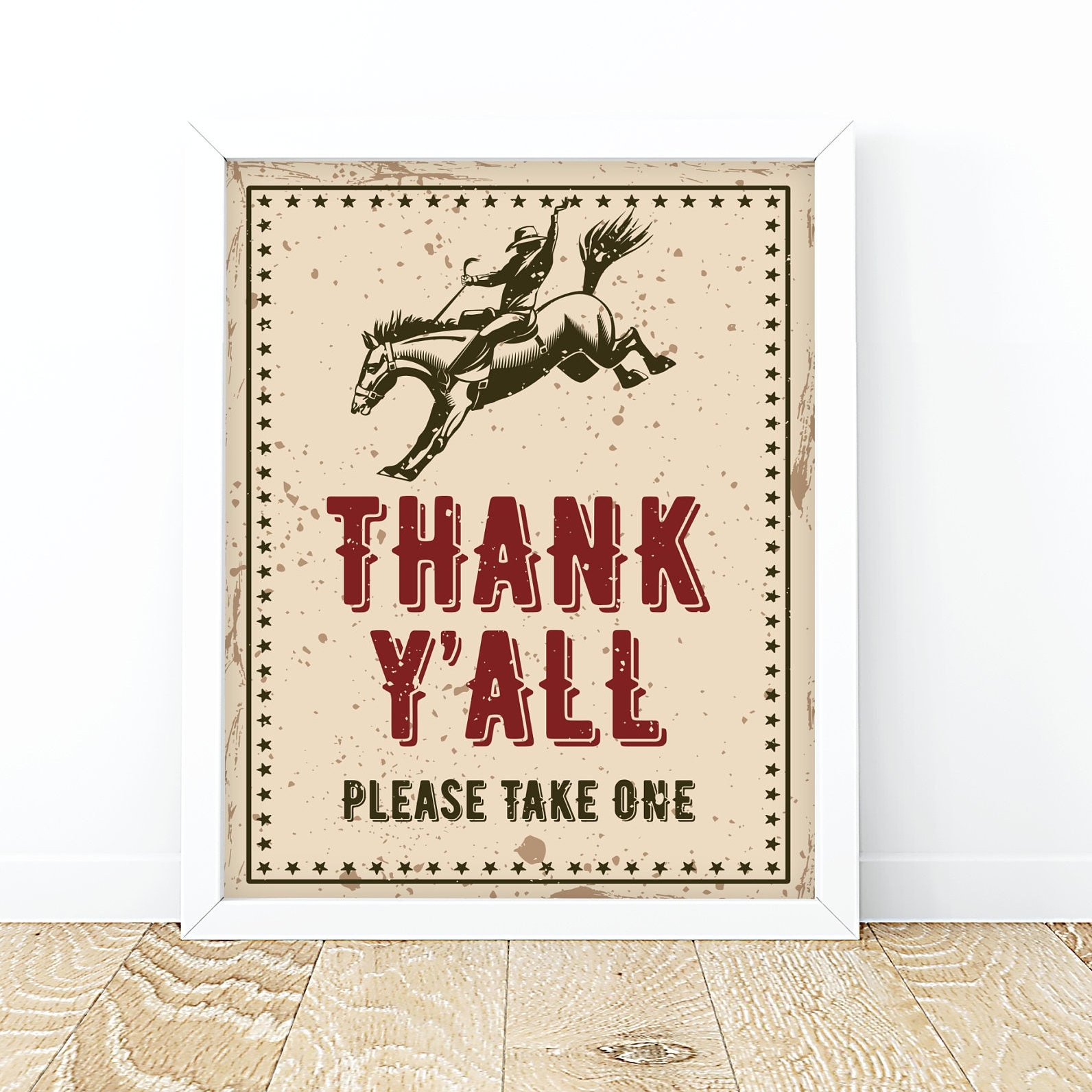Rodeo Treat Sign Favor Sign Table Decor Birthday Party Sign | Etsy