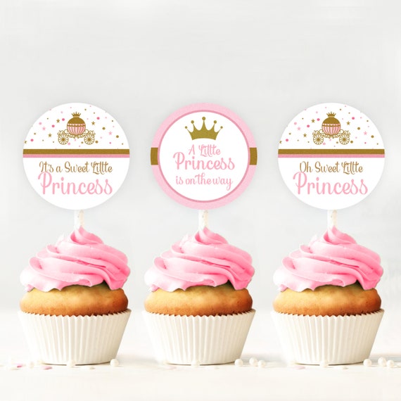 Princess Baby Shower Cupcake Toppers Creative Cupcakes For Your Baby