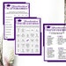 Purple Graduation Party Games Bundle Pack PRINTABLE Graduation Advice ...