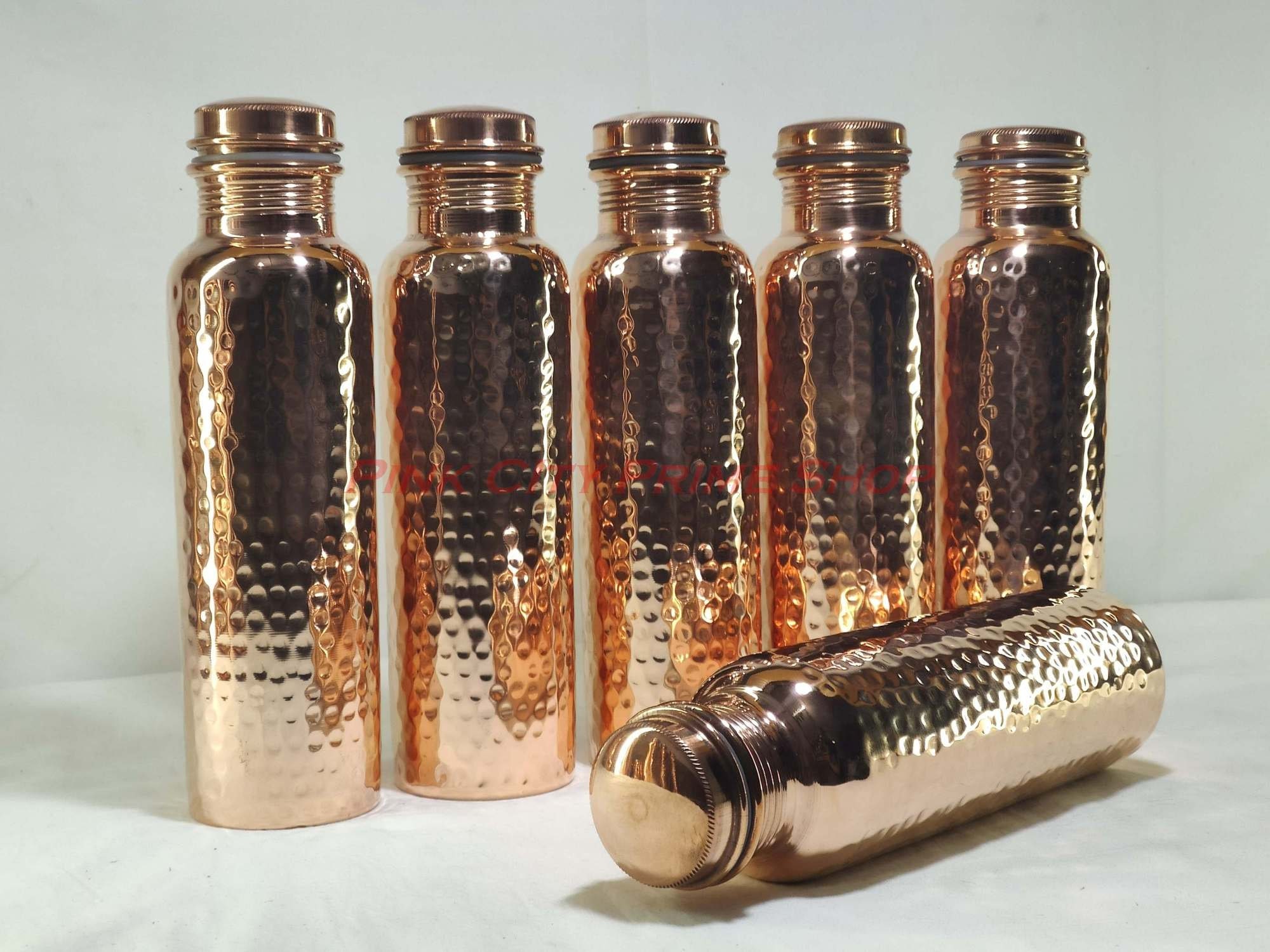 Pure Copper Water Bottle Hammered Eco-friendly Leak Proof - Etsy UK