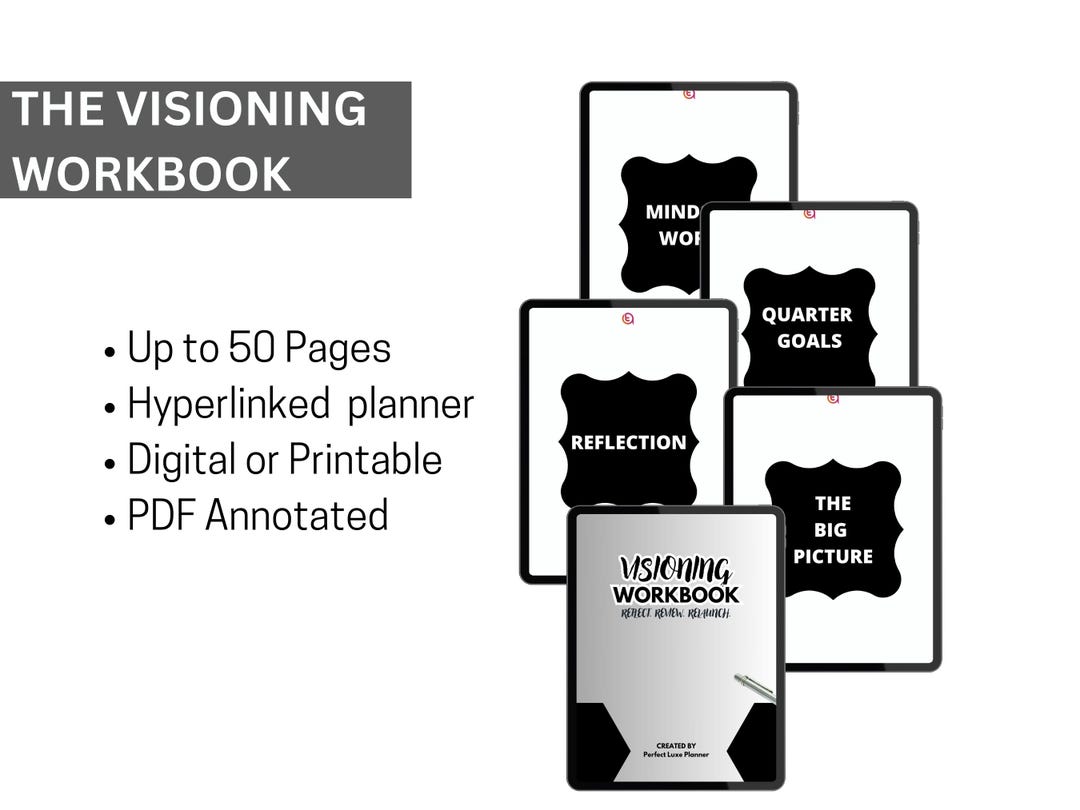 2025 VISIONING WORKBOOK Plan Your Year, Self-assessment Book, Life ...