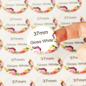 Custom Stickers 37mm Circle Business/company Name Round Labels for ...