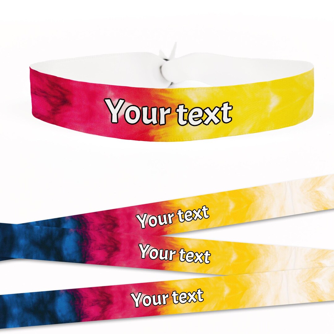 Custom Wristbands, Personalised Festival Fabric Wristbands Hen Parties ...