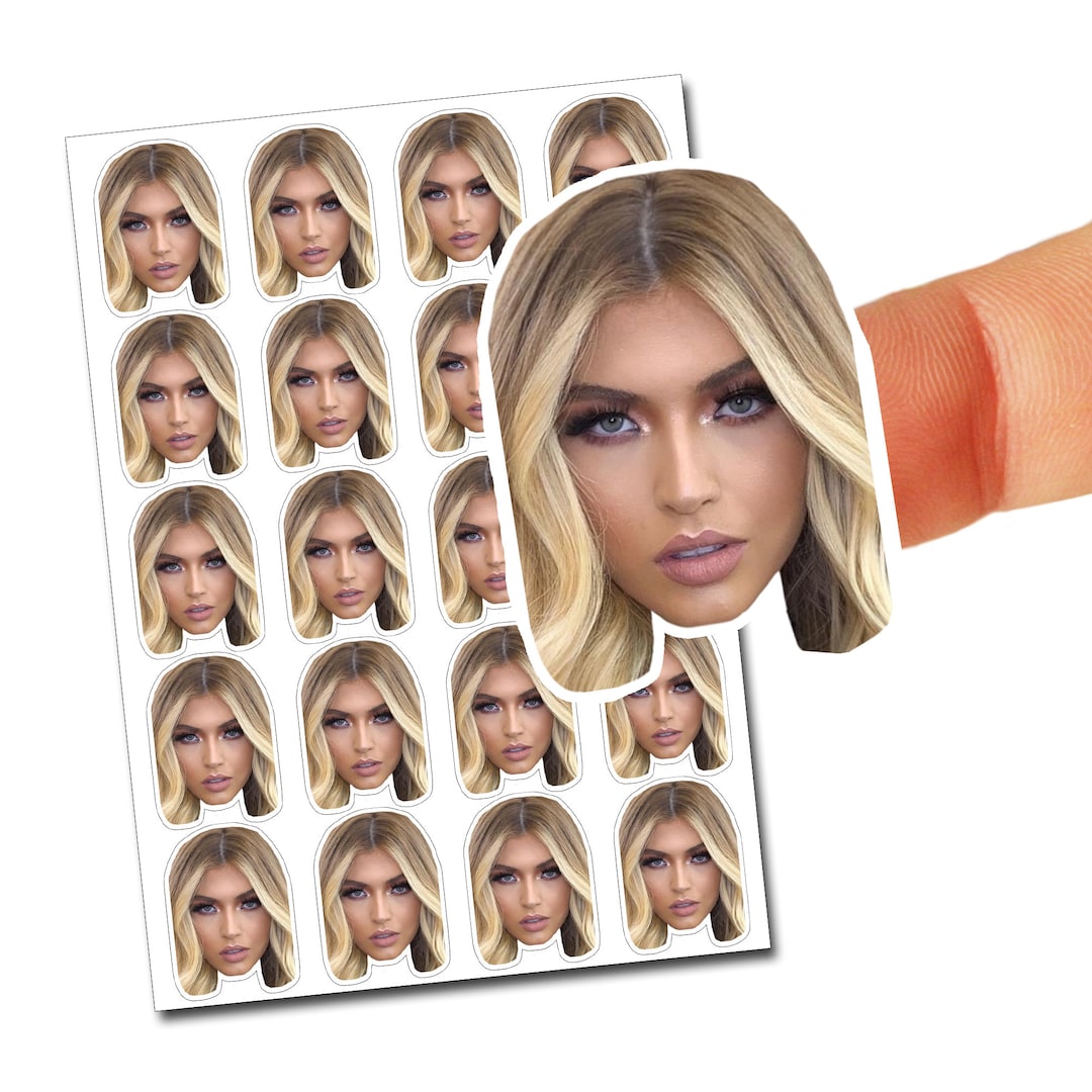 Personalised Face Stickers, Custom Shaped Stickers, Party Accessory ...