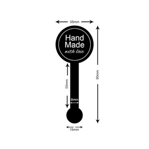 Personalised Lollipop Style Stickers - 35mm X 90mm, Tamper Proof ...