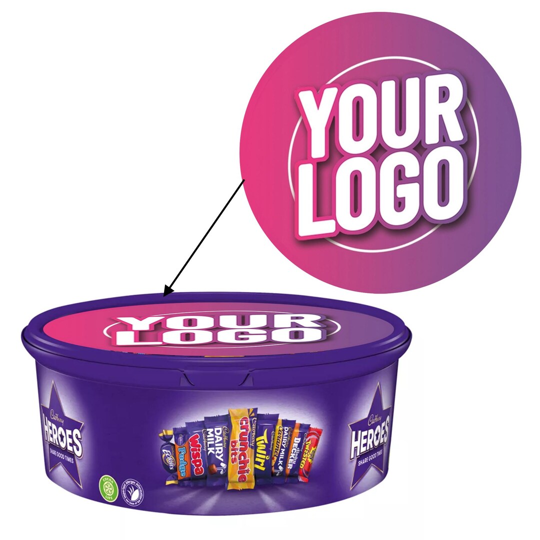 Personalised Chocolate Tub Sticker, Custom Christmas Chocolate Label ...