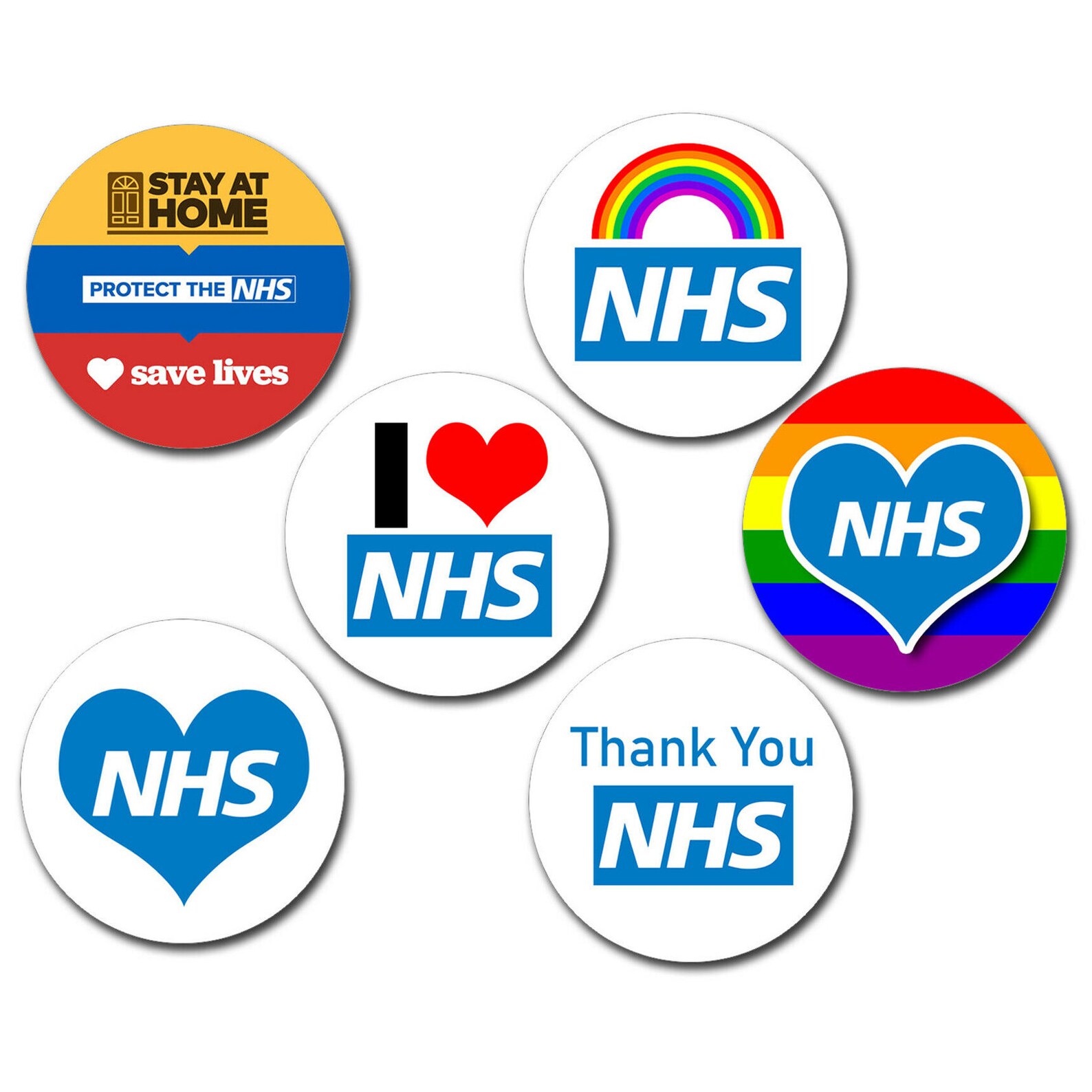 NHS Stickers Support Our NHS Thank You NHS Stickers/labels | Etsy UK