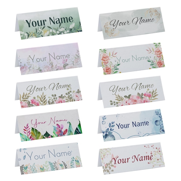 Table Name Cards - Etsy UK