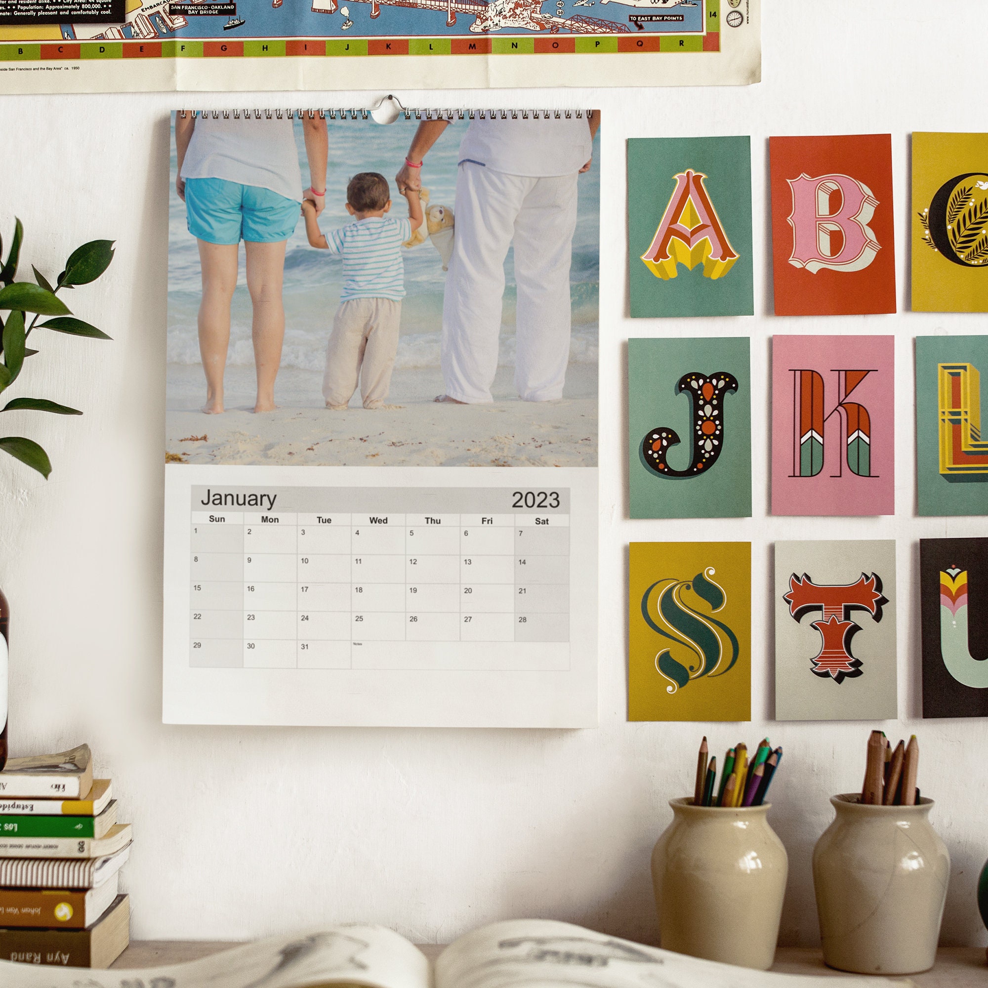 Personalised Photo Wall Calendar A4 for 2023 Personalise With - Etsy UK