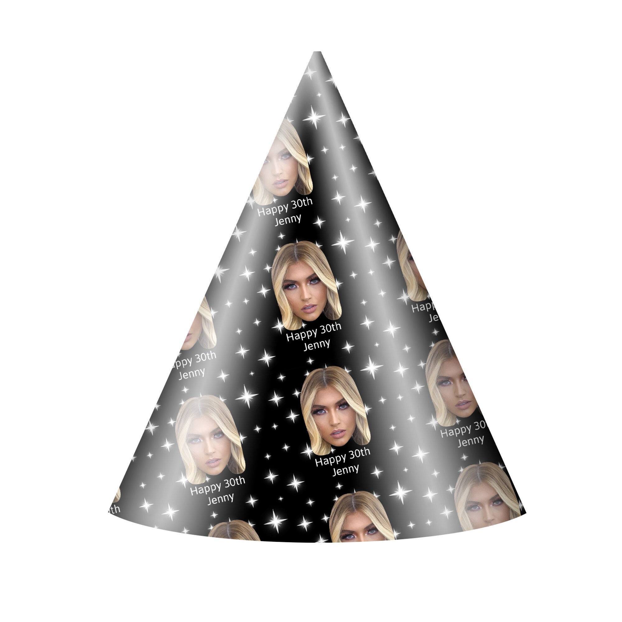 Personalised Party Hats Your Face on A Hat CUTOUT Ready - Etsy UK