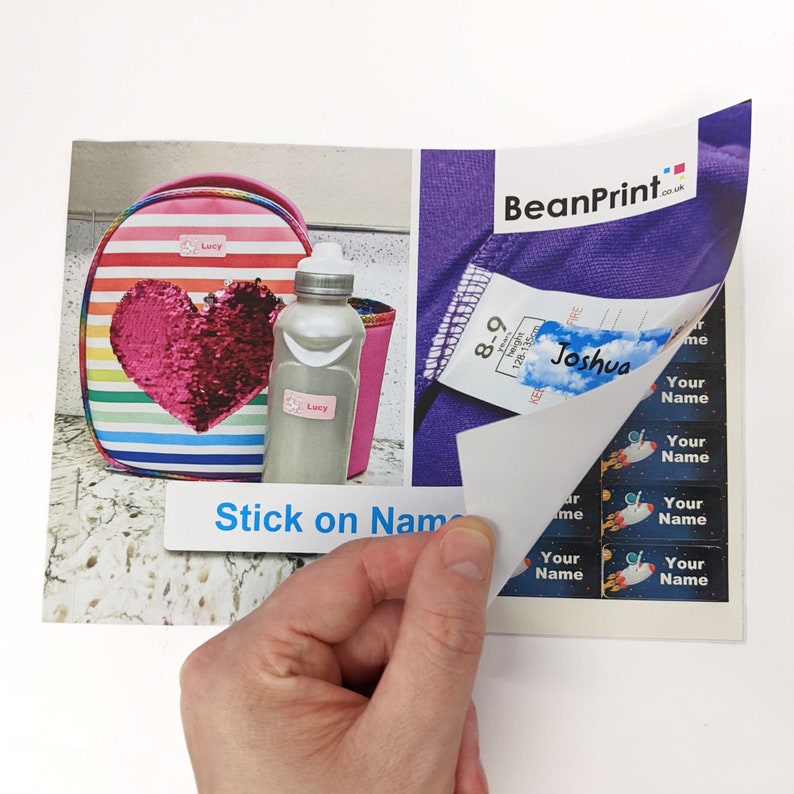 Personalised Stick on Clothes Labels Name Labels No-iron - Etsy UK