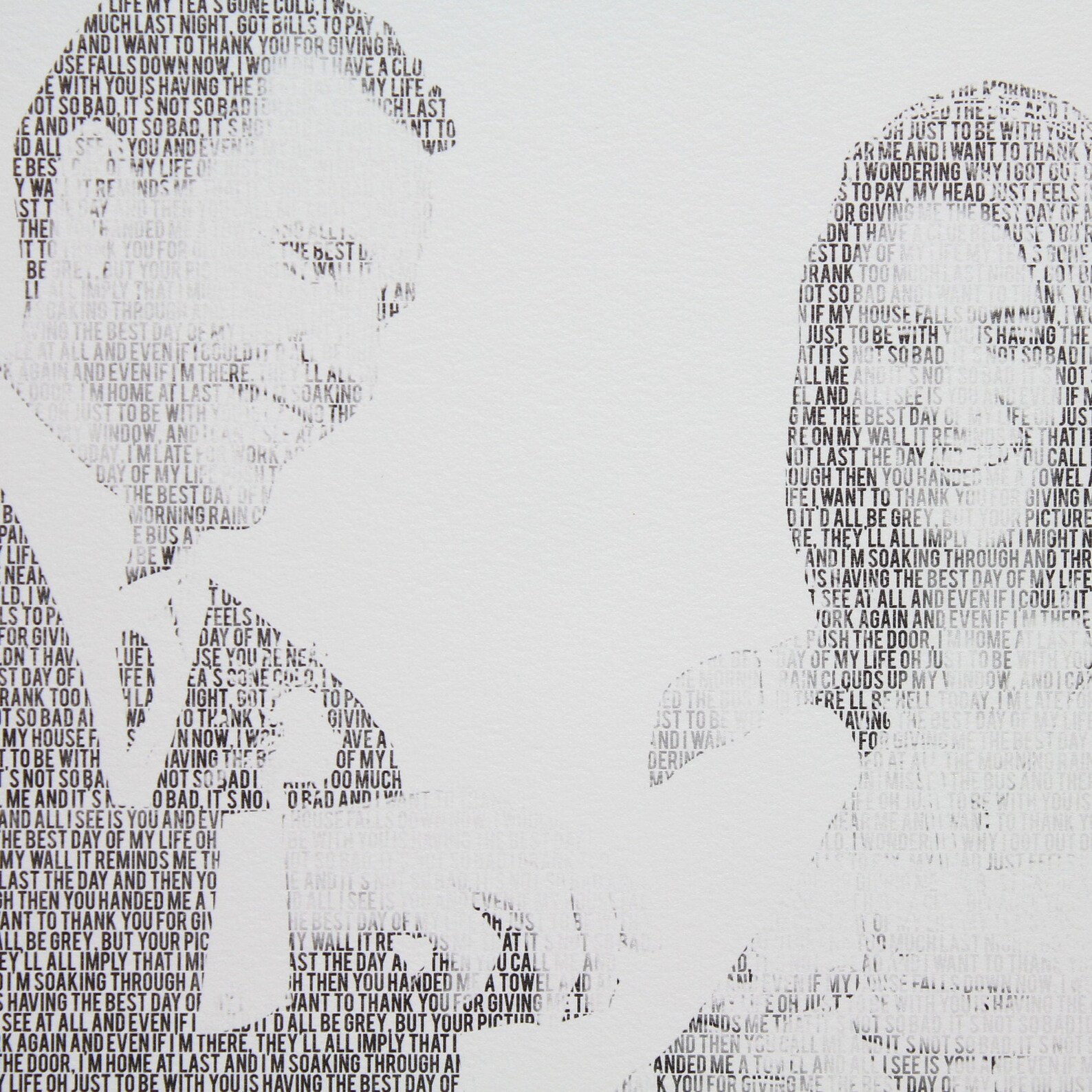 Personalised Word Art Portrait Ideal for Wedding Gifts or - Etsy
