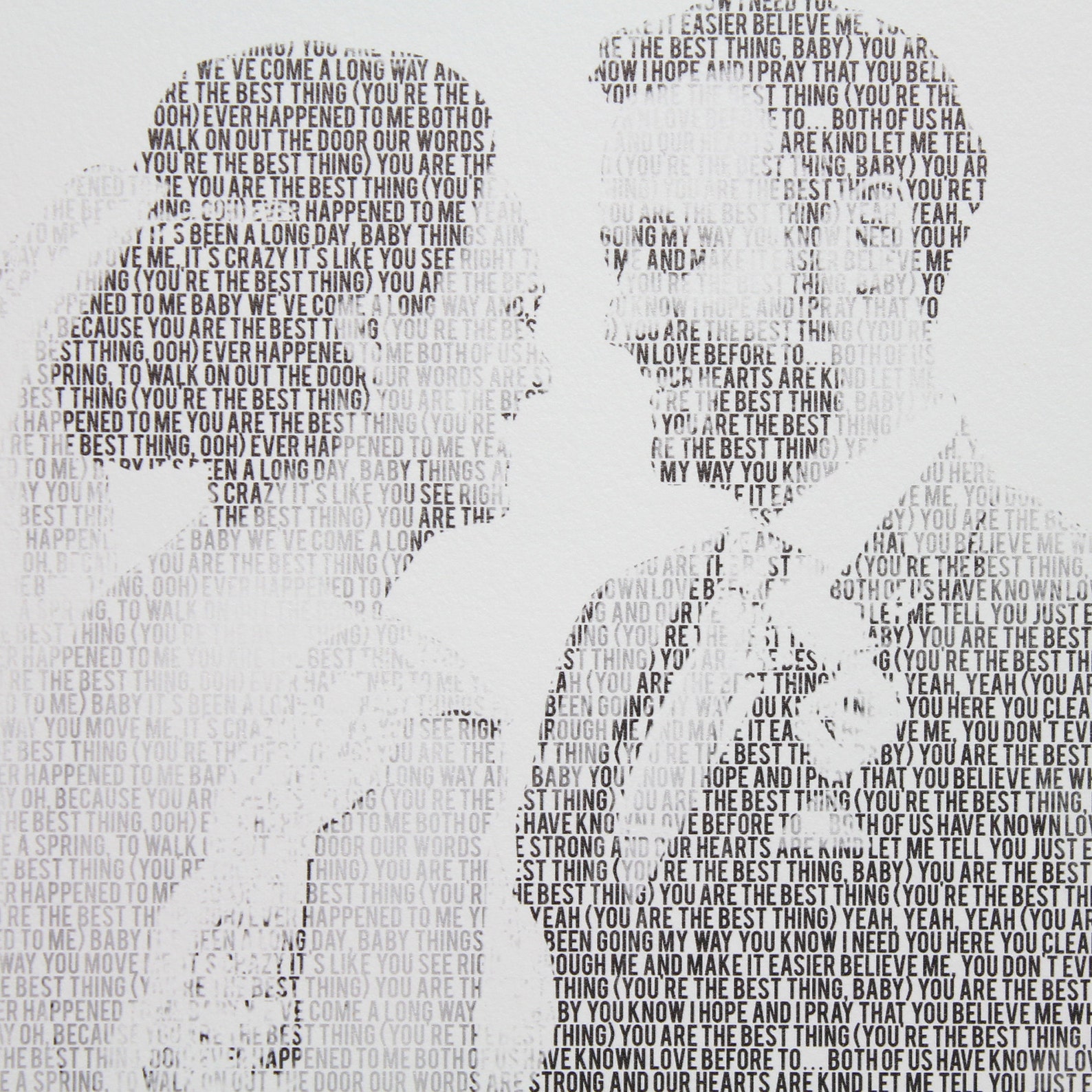 Personalised Word Art Portrait Ideal for Wedding Gifts or - Etsy