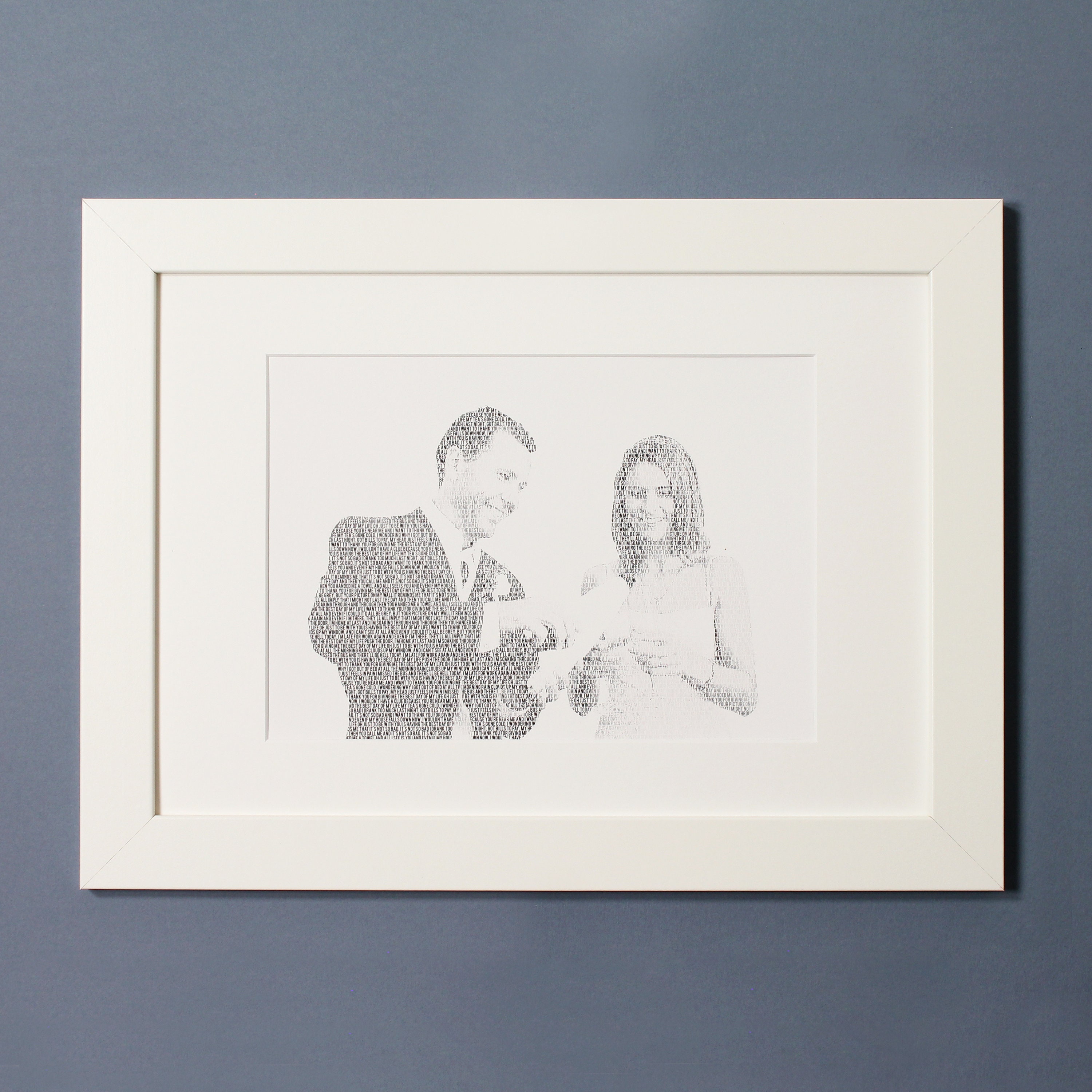 Personalised Word Art Portrait Ideal for Wedding Gifts or - Etsy