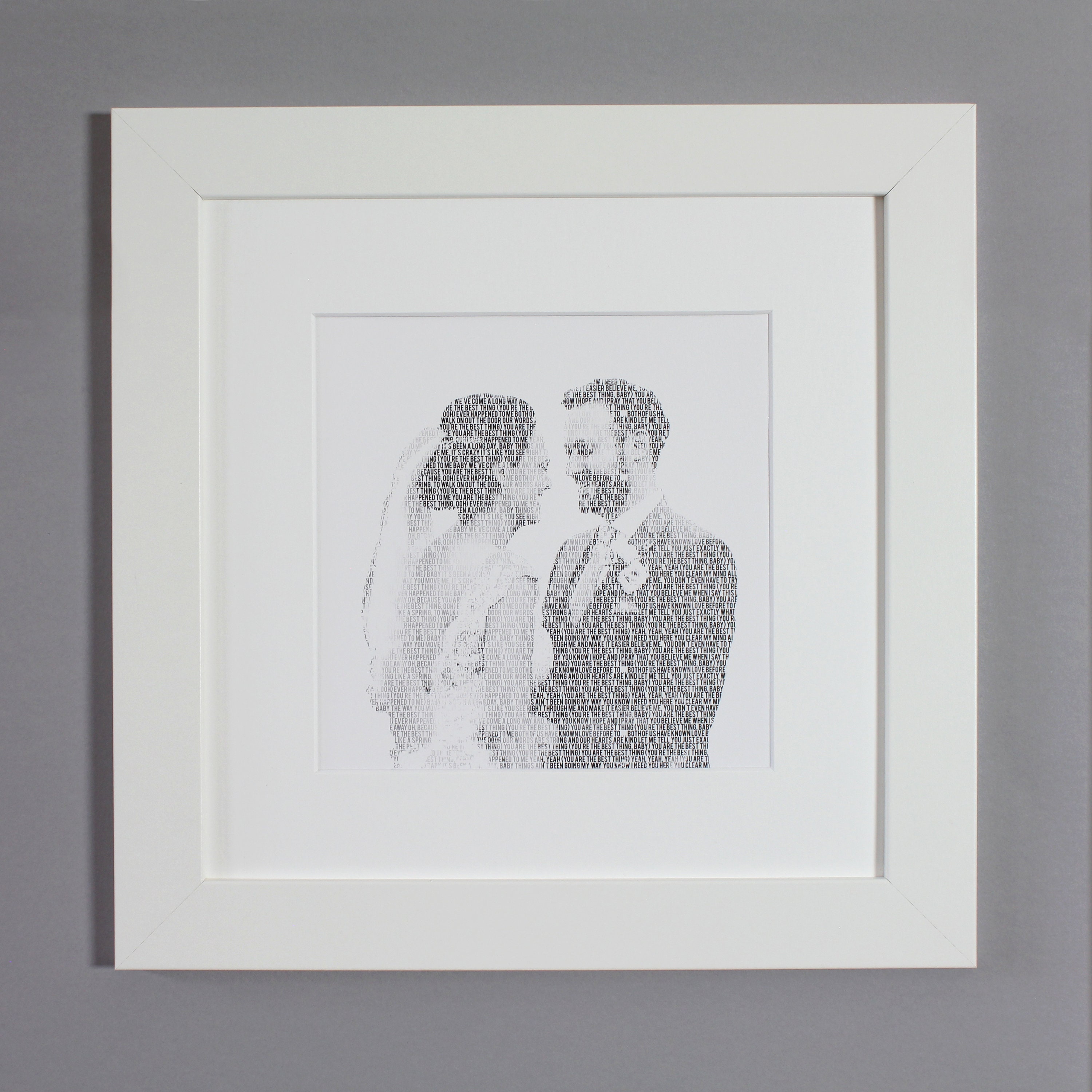 Personalised Word Art Portrait Ideal for Wedding Gifts or - Etsy