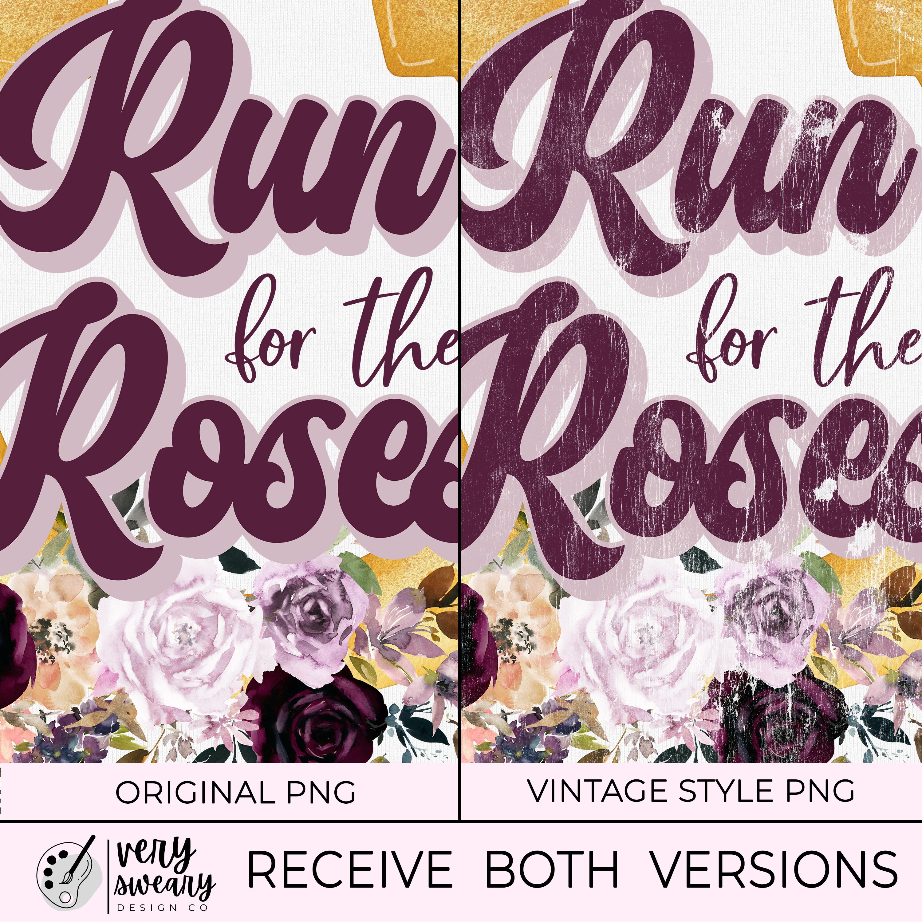 Kentucky Derby PNG, Run for the Roses, Floral Derby PNG, Shirt Design ...