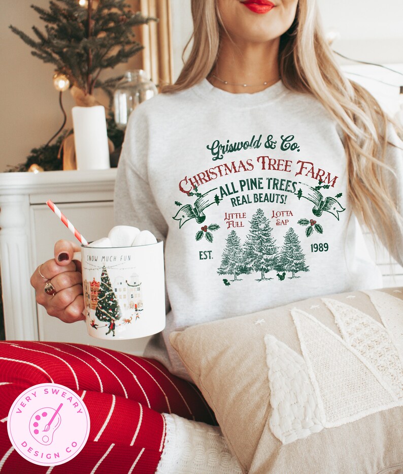 Griswold Christmas Tree Farm PNG, Retro Clark Griswold PNG, Christmas ...