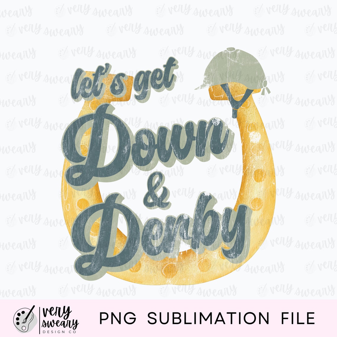 Kentucky Derby PNG, Let's Get Down and Derby PNG, Retro Derby Party PNG ...