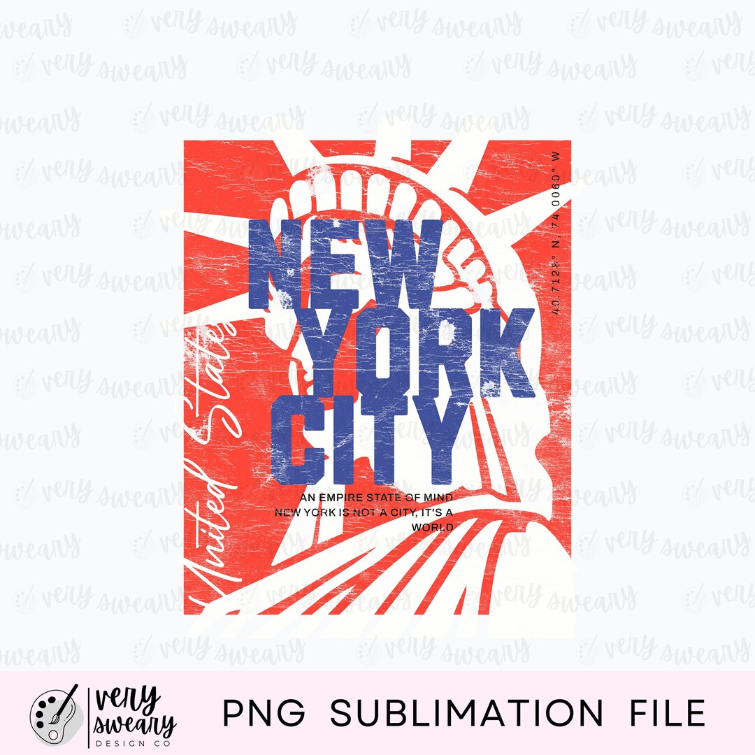 Retro New York City PNG, Aesthetic PNG, Retro Travel PNG Shirt Design ...