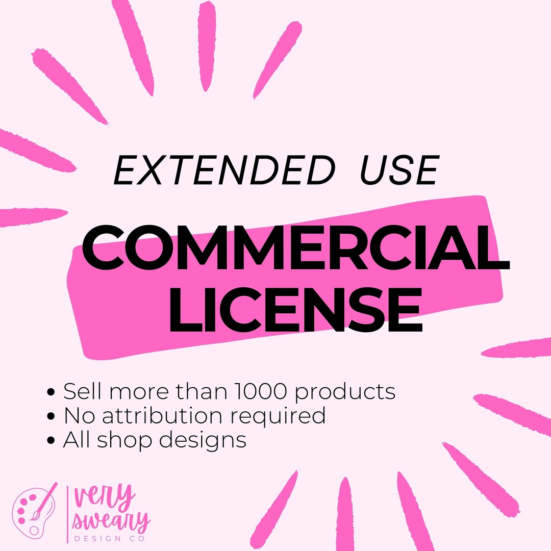 Extended Use Commercial License for All Designs, Sell Unlimited ...
