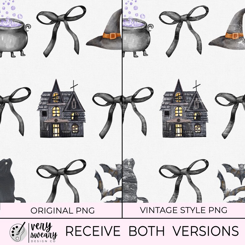 Coquette Horror Halloween PNG, Retro Halloween PNG, Black Cat PNG ...