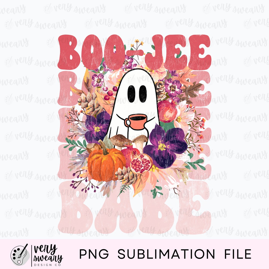 Retro Boojee Babe Ghost PNG Sublimation Design Download DTF Print ...